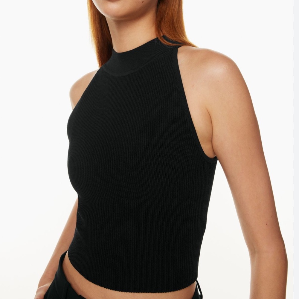 Aritzia Sculpt Mock Neck Halter Top (Babaton) - Gem